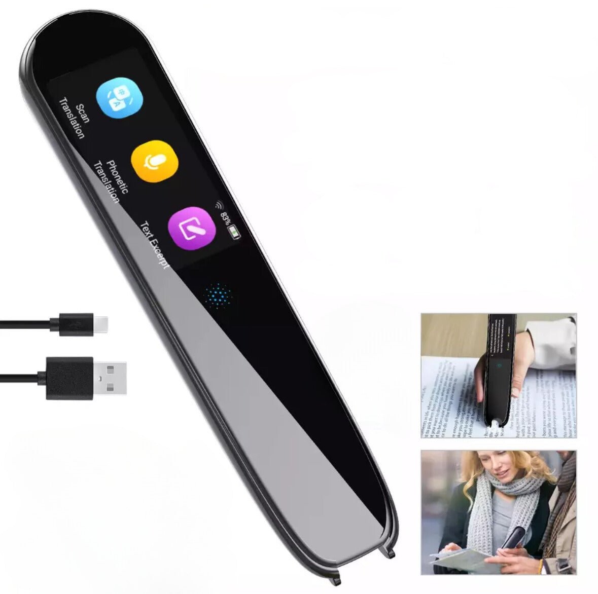 116 Language Translator 2024 Smart Pen Scan Translation Pen Text Reading