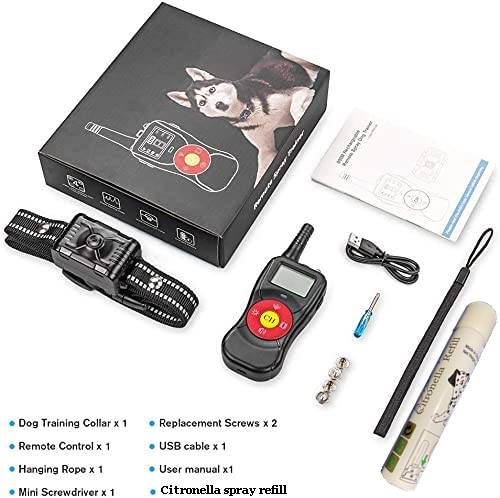 Citronella Spray Stop Barking Dog Collar Remote Training Dog Collar